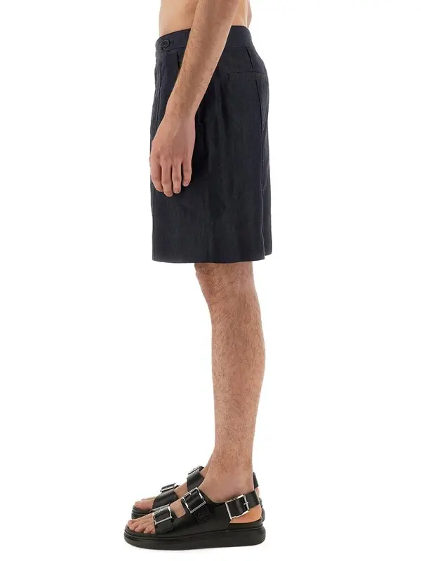 Alexander McQueen Short In Denim