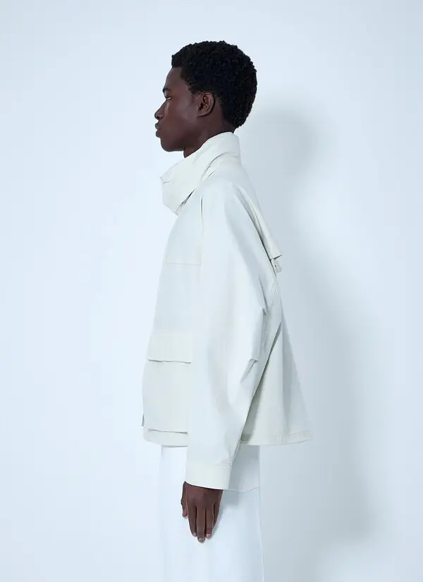 LEMAIRE High-collar Utility Jacket - White