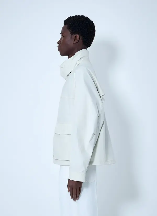 LEMAIRE High-collar Utility Jacket - White