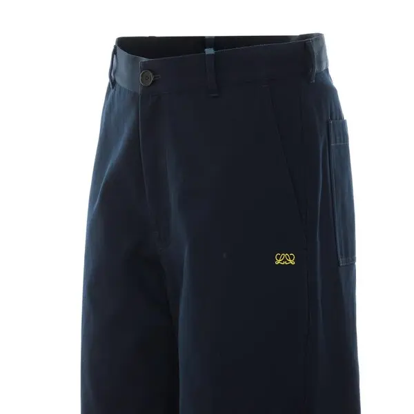Loewe Embroidered Double L Pants - Blue
