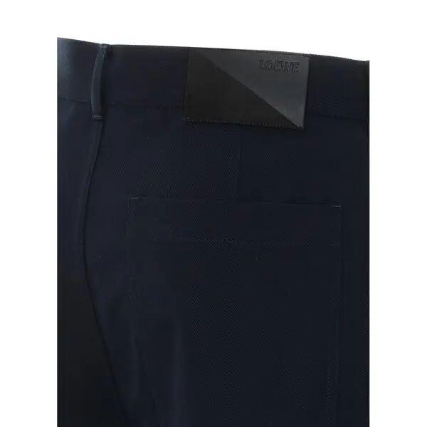 Loewe Embroidered Double L Pants - Blue