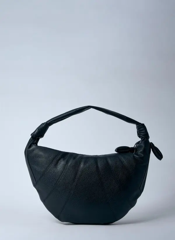 LEMAIRE Small Fortune Croissant Bag - Black