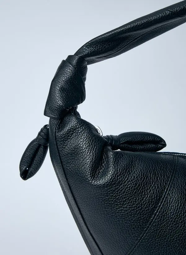 LEMAIRE Small Fortune Croissant Bag - Black