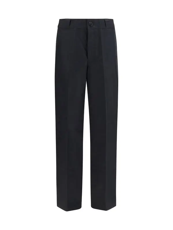 Prada Technical Wide-leg Pants In Canvas