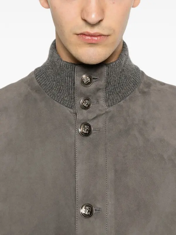 Brunello Cucinelli Padded Leather Jacket - Multicolor