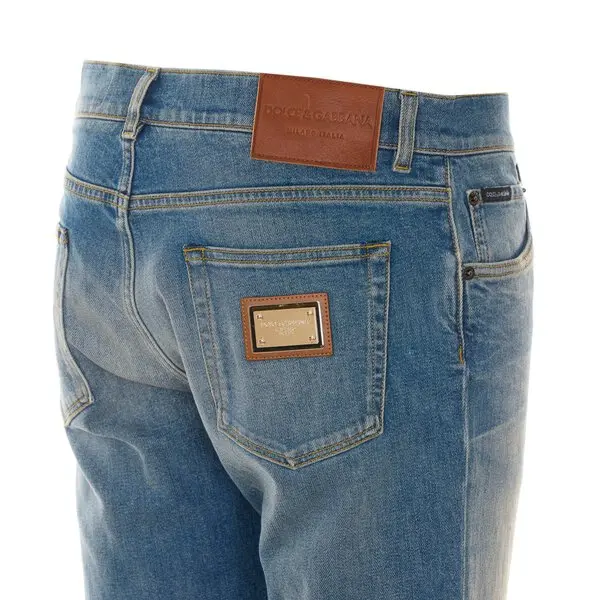 Dolce & Gabbana Logo Denim Pants