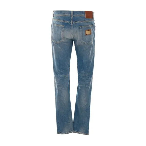 Dolce & Gabbana Logo Denim Pants