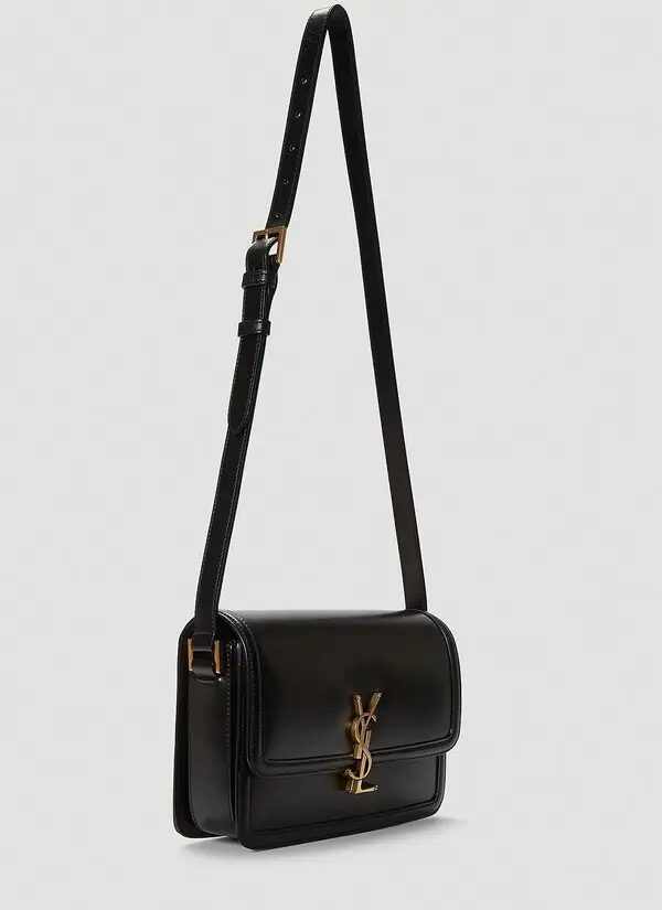Saint Laurent Solferino Medium Satchel Shoulder Bag - Black