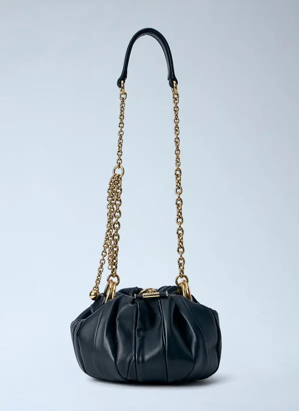 Chloé Plissé Shoulder Bag - Black