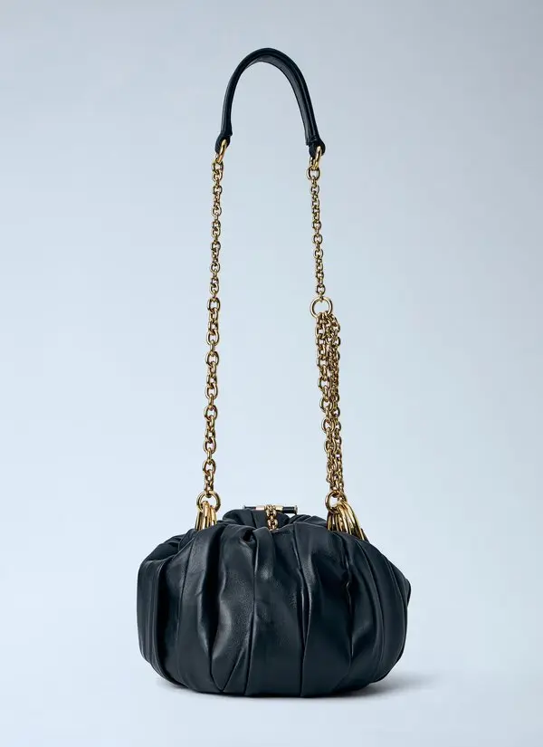 Chloé Plissé Shoulder Bag - Black