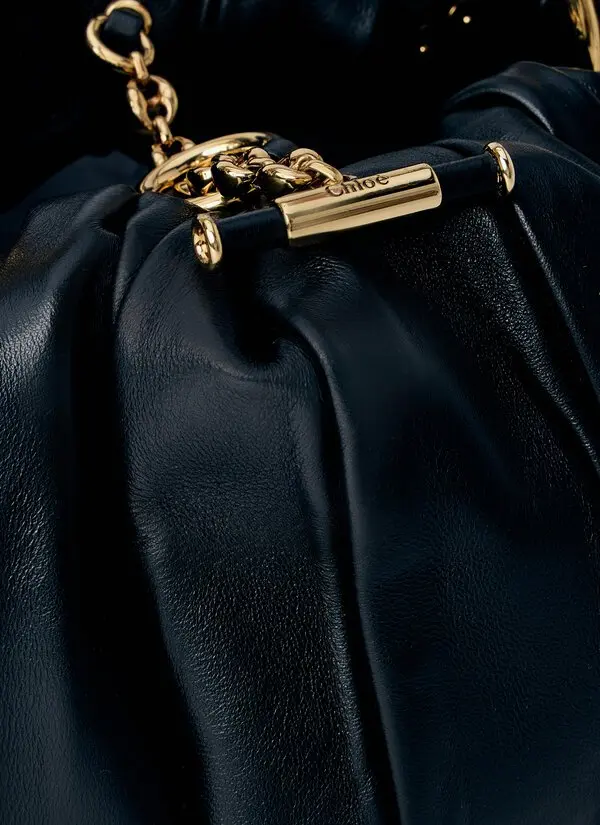 Chloé Plissé Shoulder Bag - Black