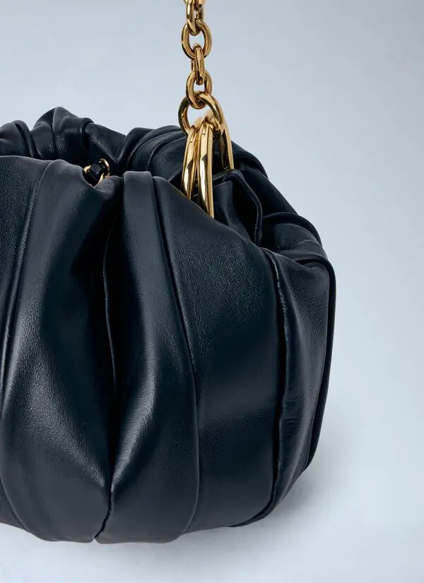 Chloé Plissé Shoulder Bag - Black