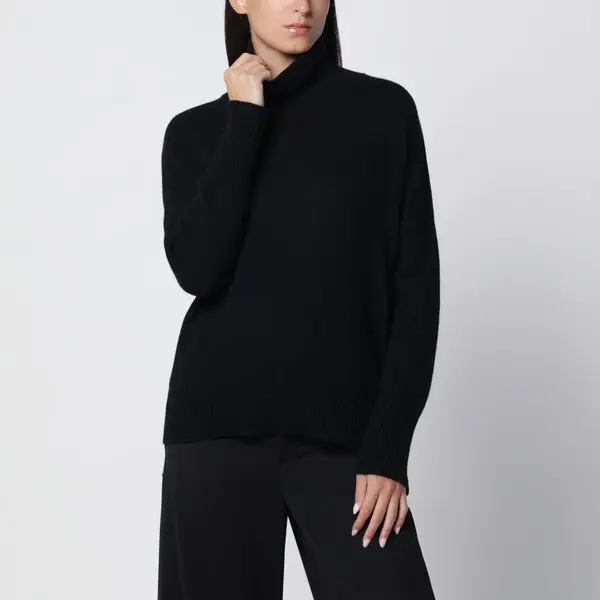 LISA YANG Heidi Turtleneck Sweater In Cashmere - Black