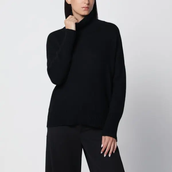 LISA YANG Heidi Turtleneck Sweater In Cashmere - Black