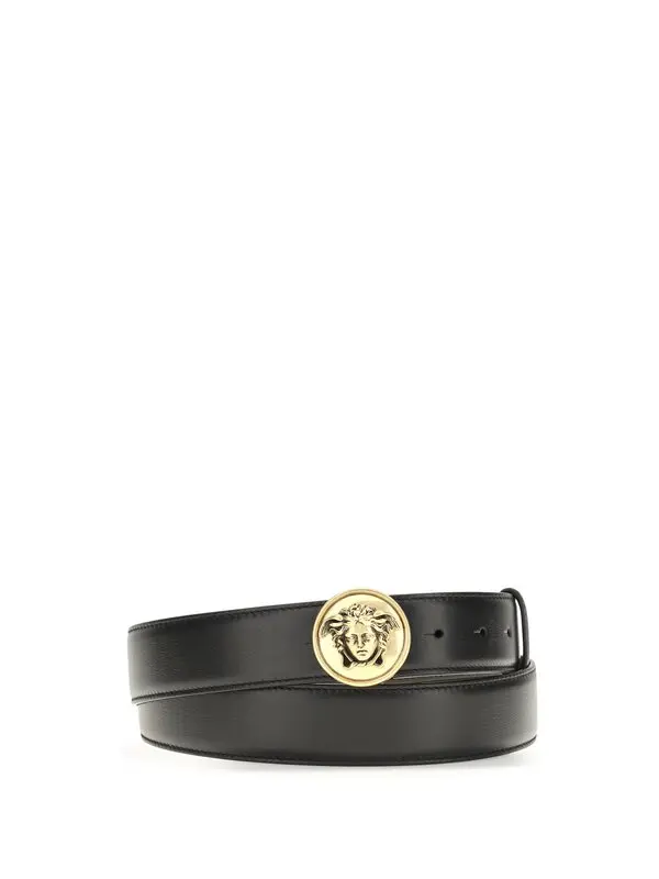 Versace Medusa Buckle Leather Belt
