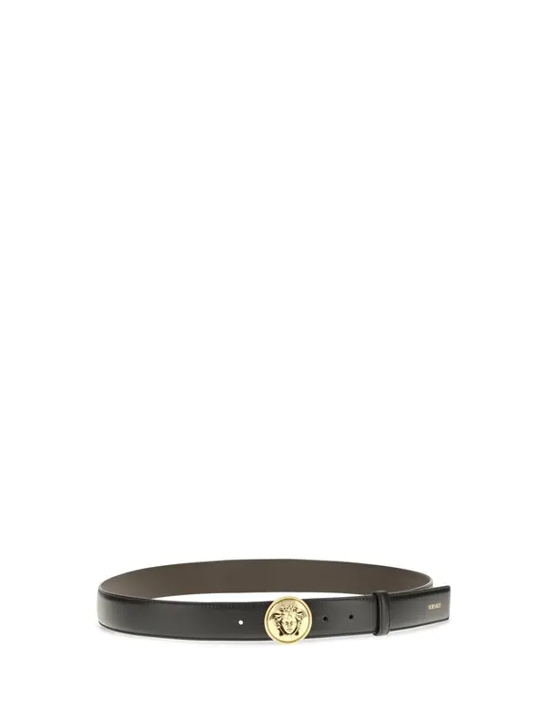 Versace Medusa Buckle Leather Belt