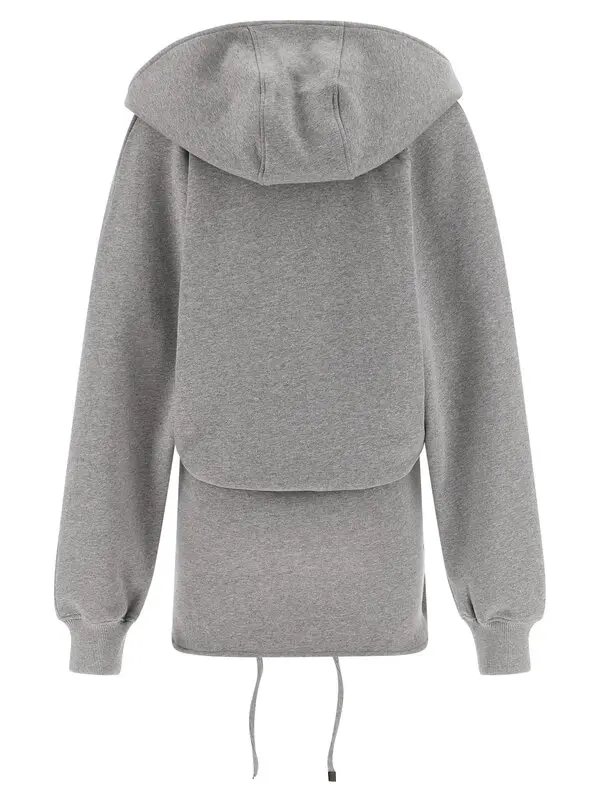 Attico Hooded Dress - Gray