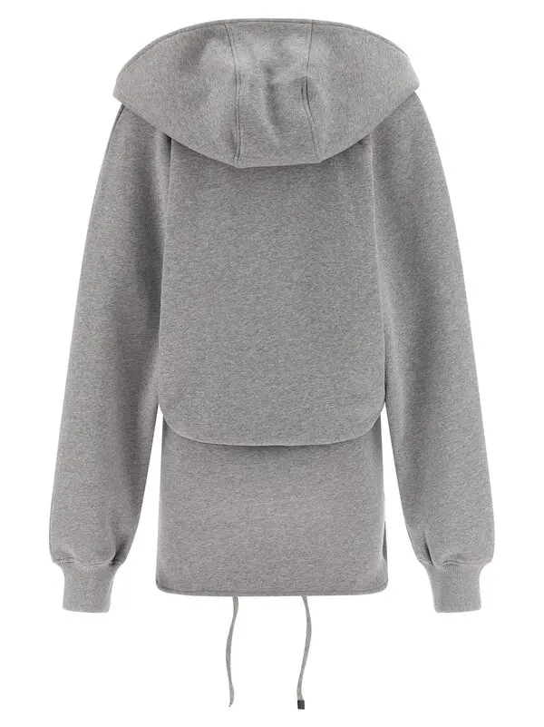 Attico Hooded Mini Dress - Gray