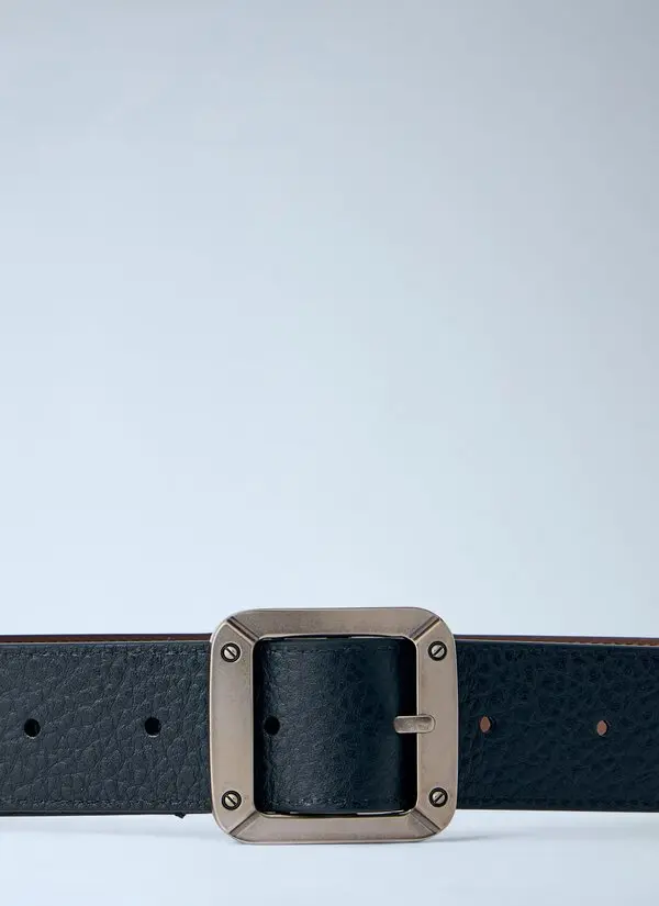 Acne Studios Textured Reversible Leather Belt