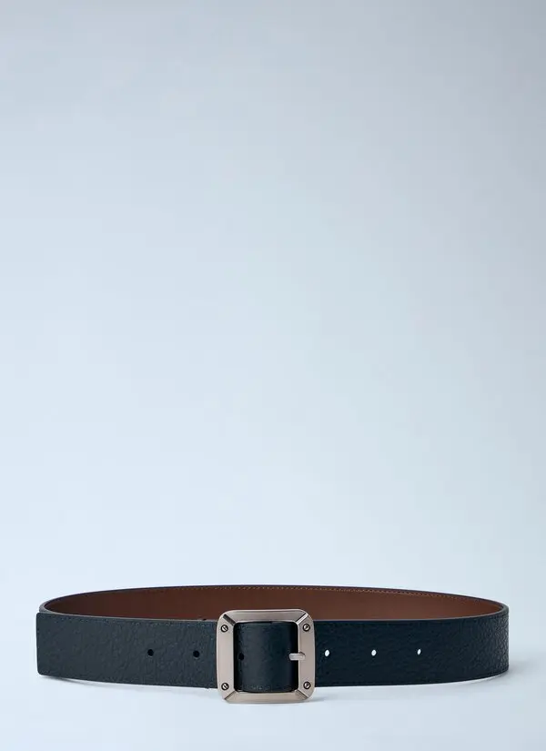 Acne Studios Textured Reversible Leather Belt