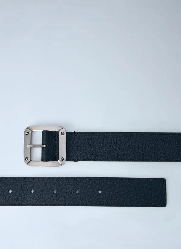 Acne Studios Textured Reversible Leather Belt