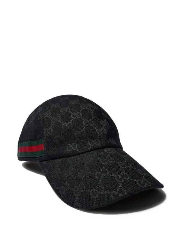 Gucci Web Detail Gg Baseball Cap - Multicolor