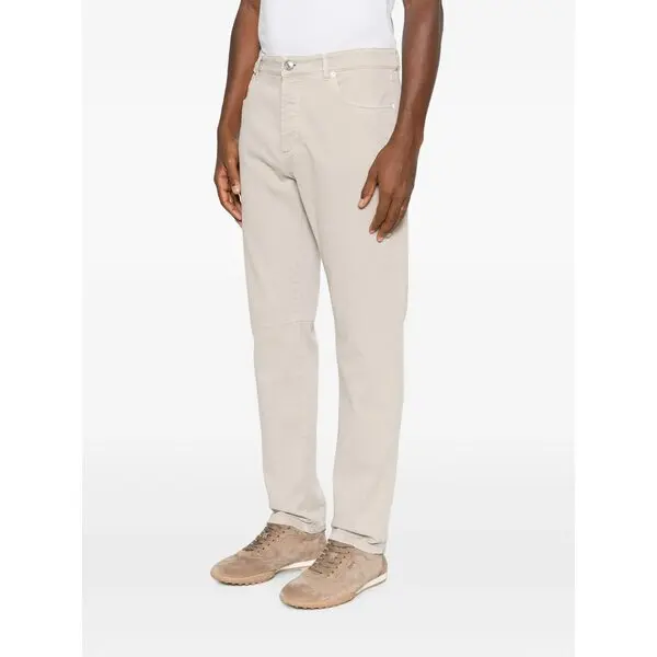 Brunello Cucinelli Neutrals Denim Regular & Straight-leg Jeans