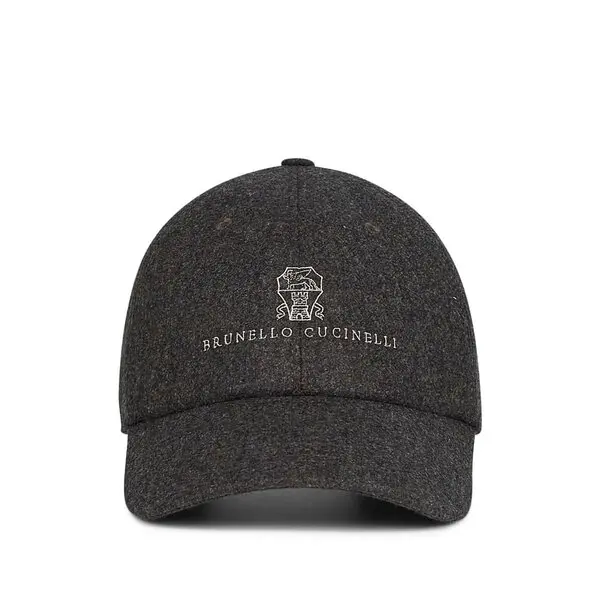 Brunello Cucinelli Virgin Wool Baseball Cap - Gray