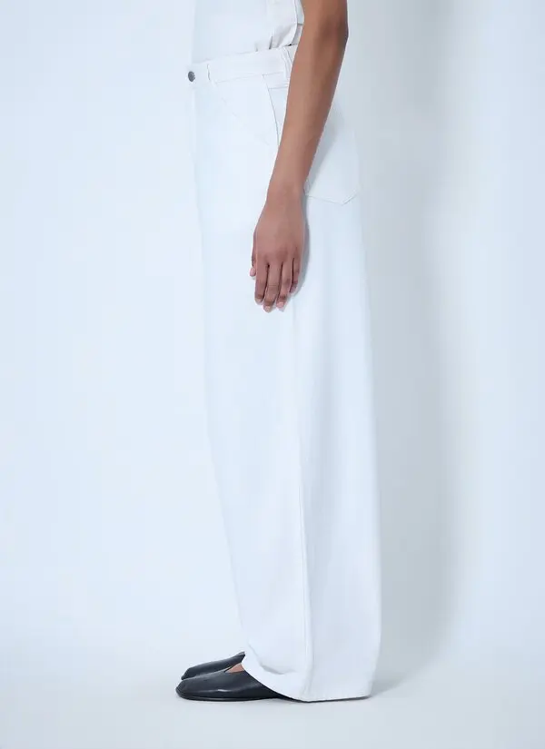 LEMAIRE Wide-leg Trousers - White