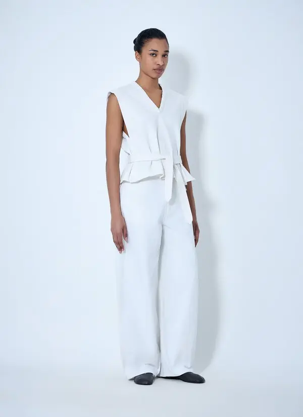 LEMAIRE Wide-leg Trousers - White