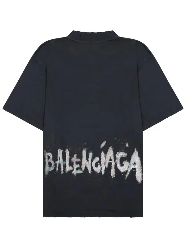 Balenciaga Medium Fit T-shirt - Black