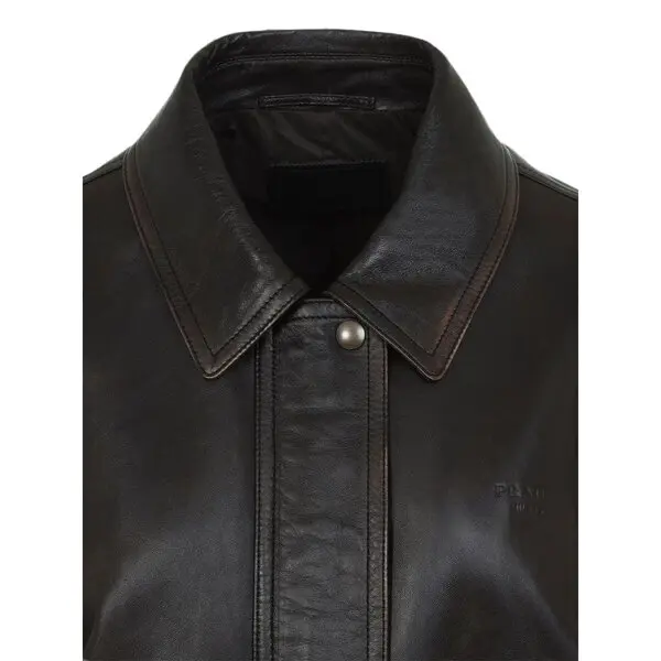 Prada Leather Bomber Jacket