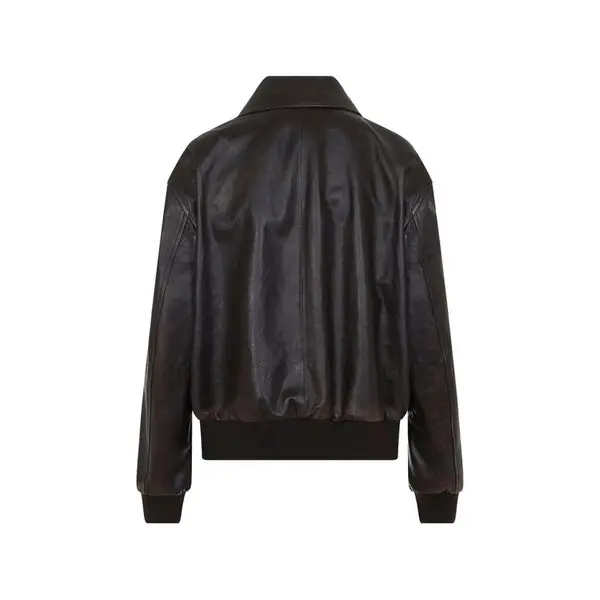 Prada Leather Bomber Jacket