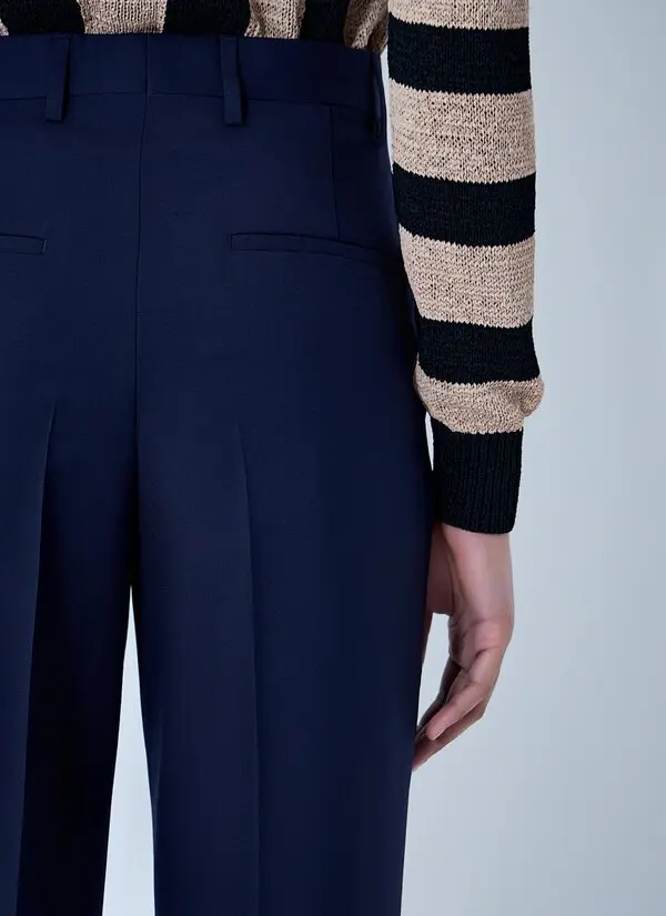 Dries Van Noten Wool Tailored Trousers
