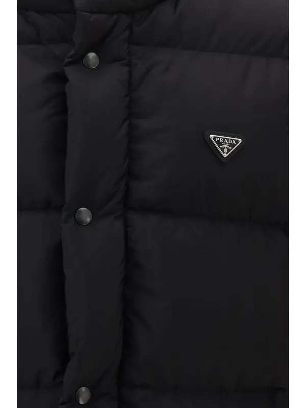 Prada Puffer Jacket Re-nylon With Triangle Logo