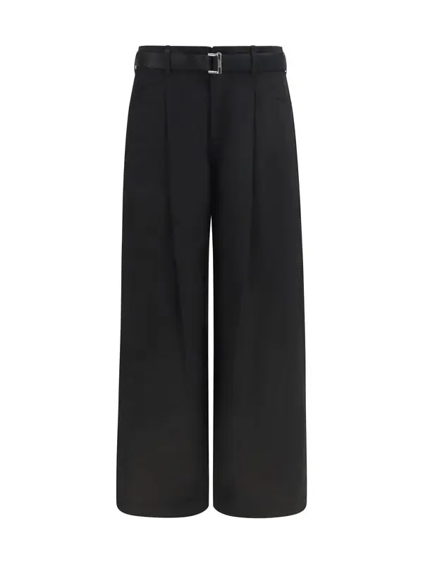 Sacai Cotton Chino Pants - Black