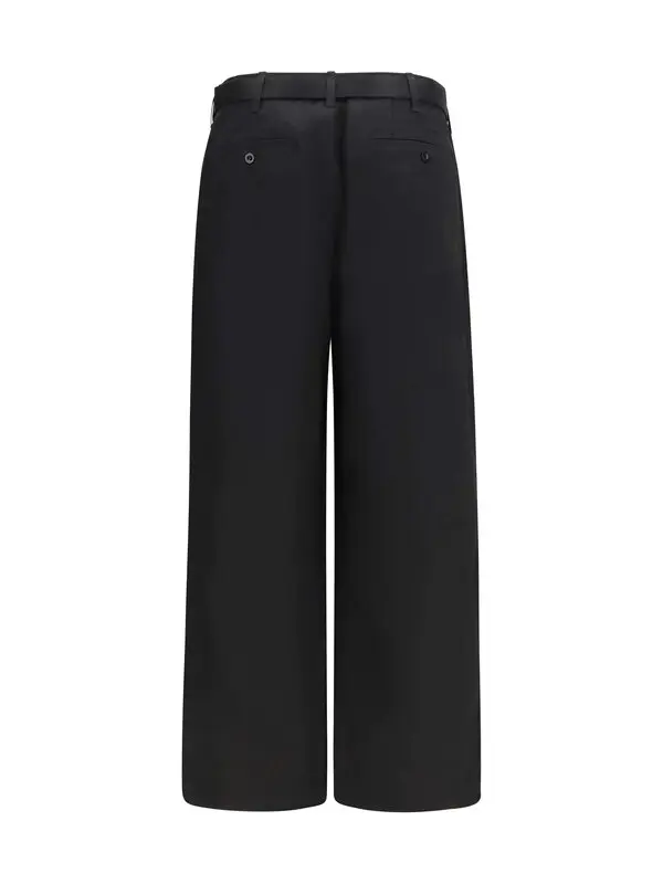 Sacai Cotton Chino Pants - Black