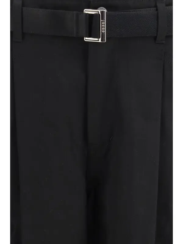 Sacai Cotton Chino Pants - Black