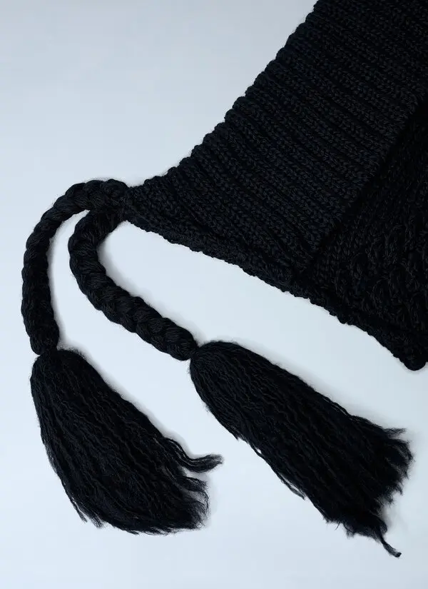 Yohji Yamamoto Aran Hooded Hat