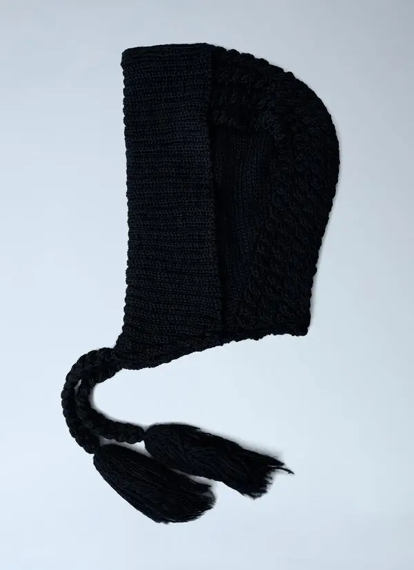 Yohji Yamamoto Aran Hooded Hat