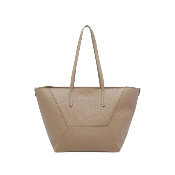 Brunello Cucinelli Calf Leather Tote - Cream