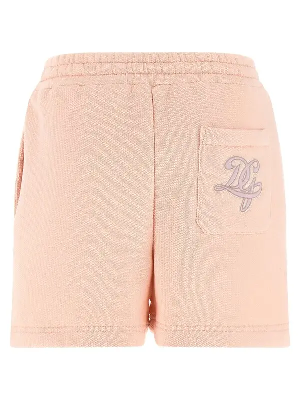 Dolce & Gabbana Logo Patch Shorts - Pink