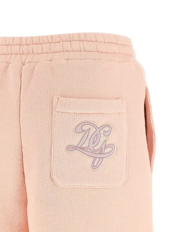 Dolce & Gabbana Logo Patch Shorts - Pink