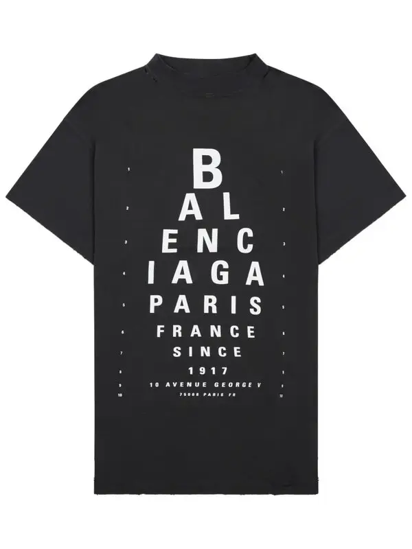 Balenciaga T-shirt With Print - Black