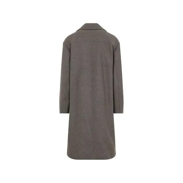 Dries Van Noten Wool Double-breasted Coat - Brown
