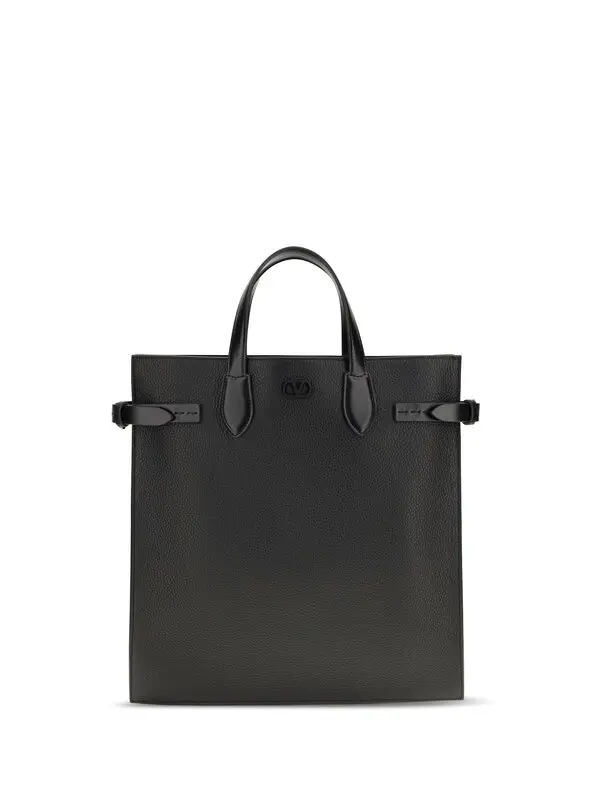 Valentino Garavani Medium Antibes Grained Leather Shopping Bag