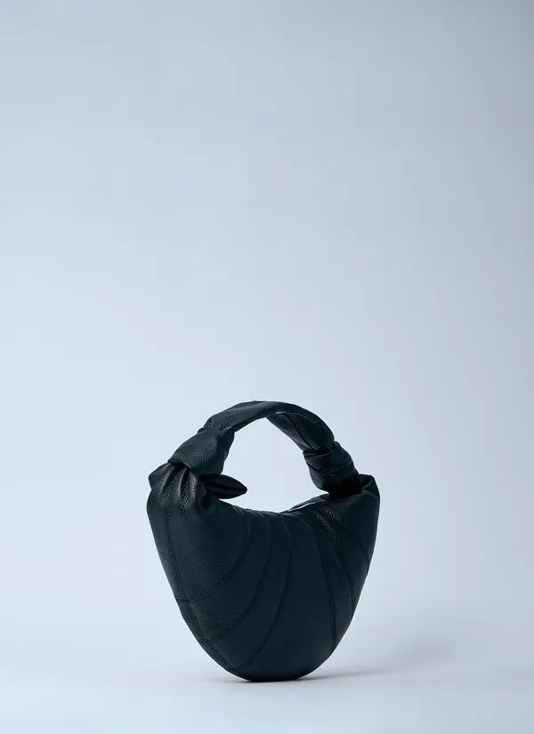 LEMAIRE Mini Fortune Croissant Handbag - Black