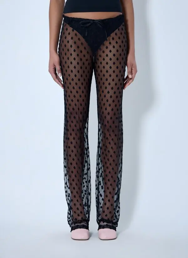 Dries Van Noten Sheer Lace Trousers