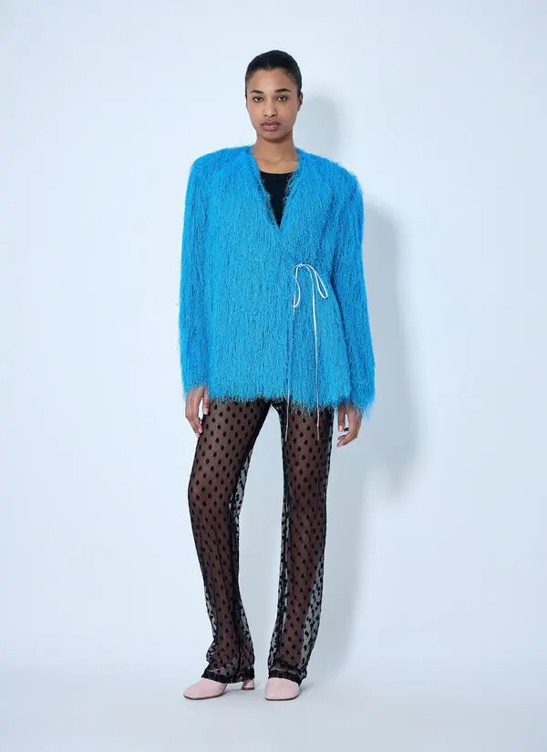 Dries Van Noten Sheer Lace Trousers