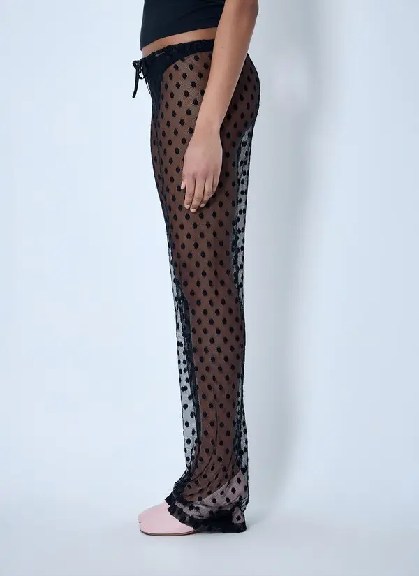Dries Van Noten Sheer Lace Trousers